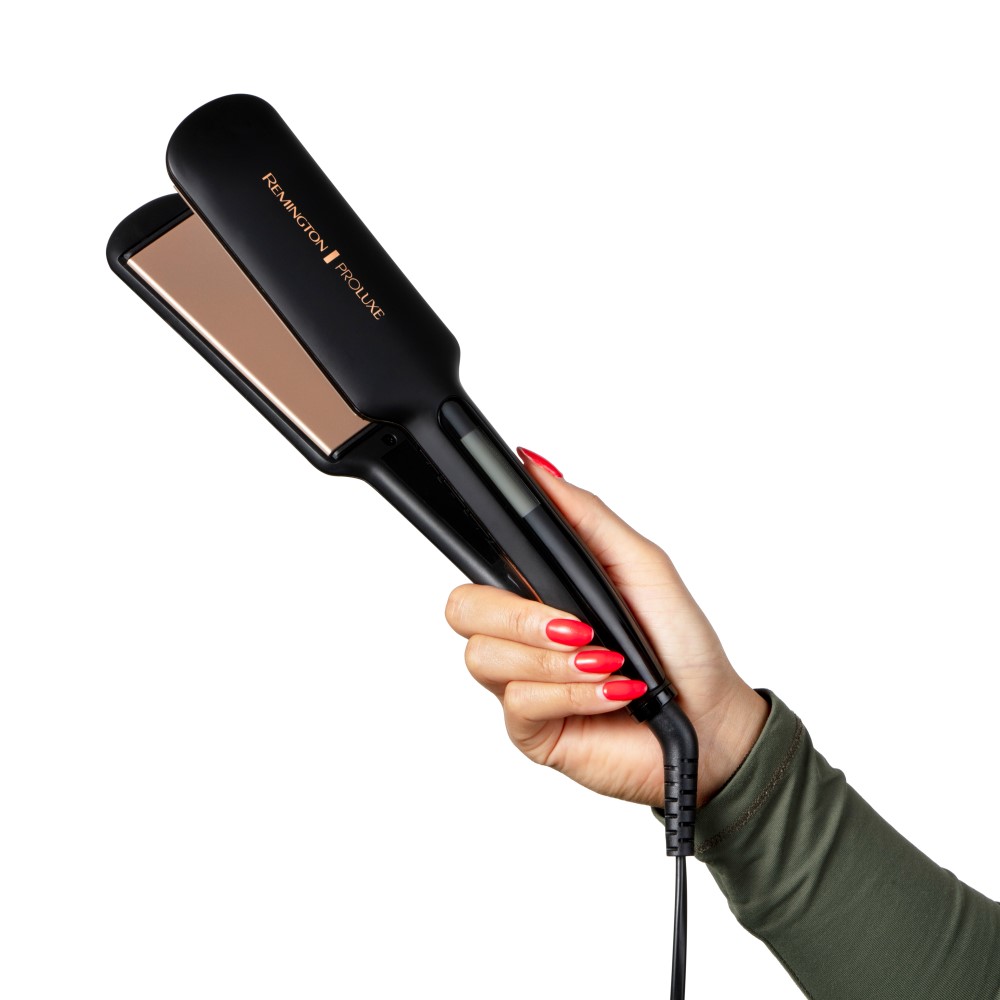 Remington PROluxe Midnight Wide Plate Hair Straightener | Remington